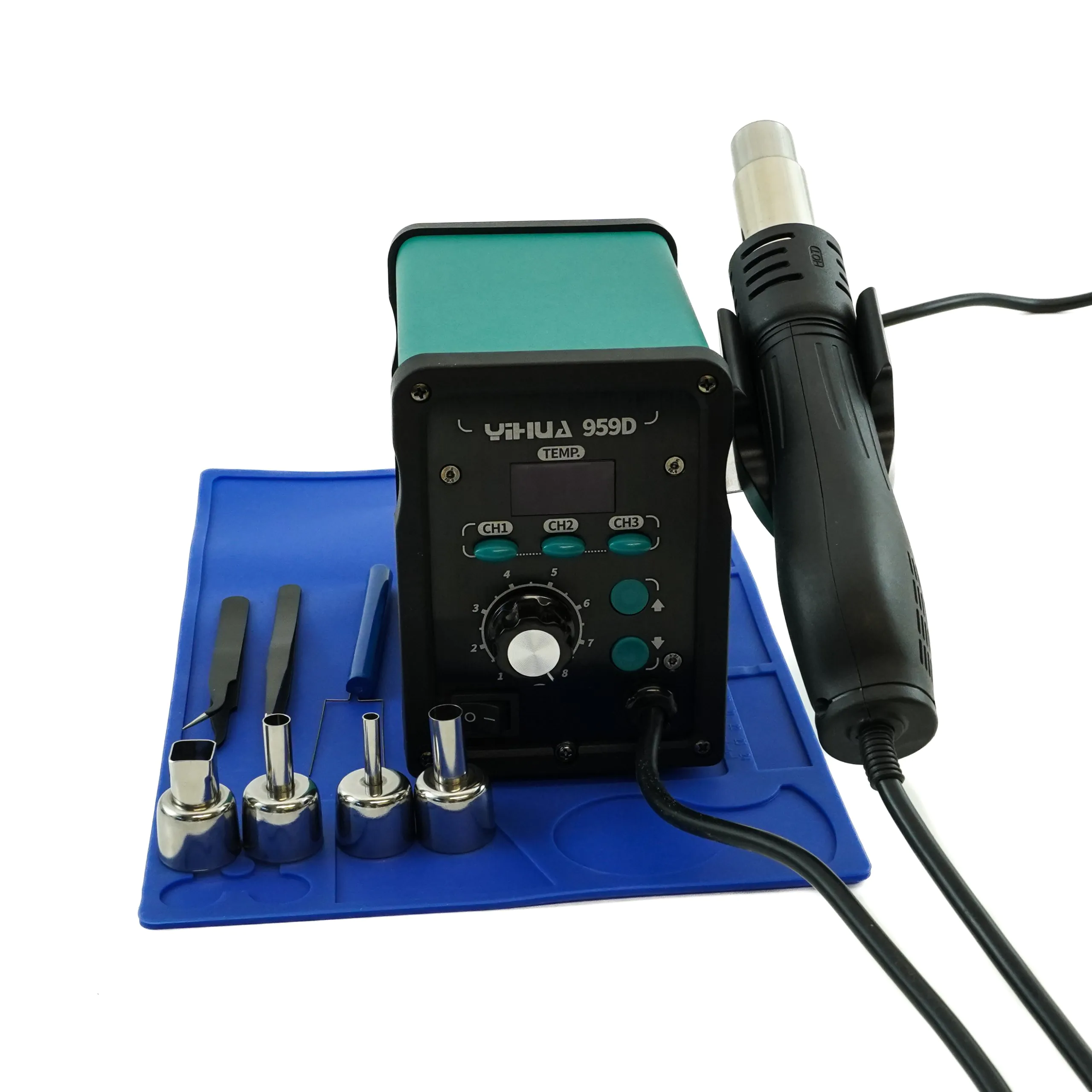 Buy YIHUA 959D Digital Hot Air Rework Heat Station (with 3 Presets ...